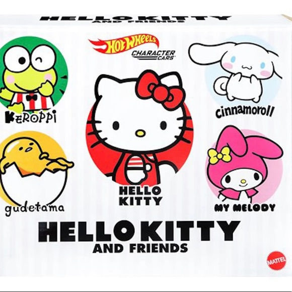 Hot Wheels | Toys | Hot Wheels Hello Kitty Character Cars Sanrio | Poshmark